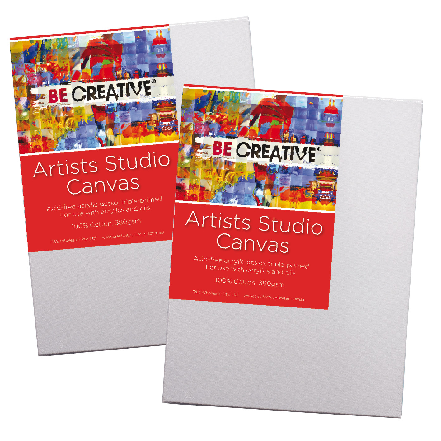 Be Creative Stretched Canvas - S&S Wholesale